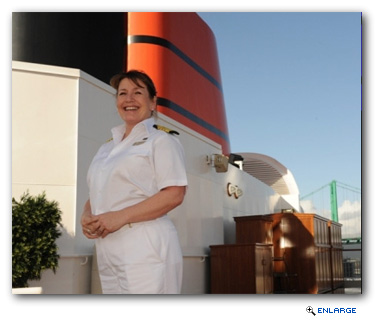 Cunard's First Female Captain Brings Queen Victoria Back to LA.